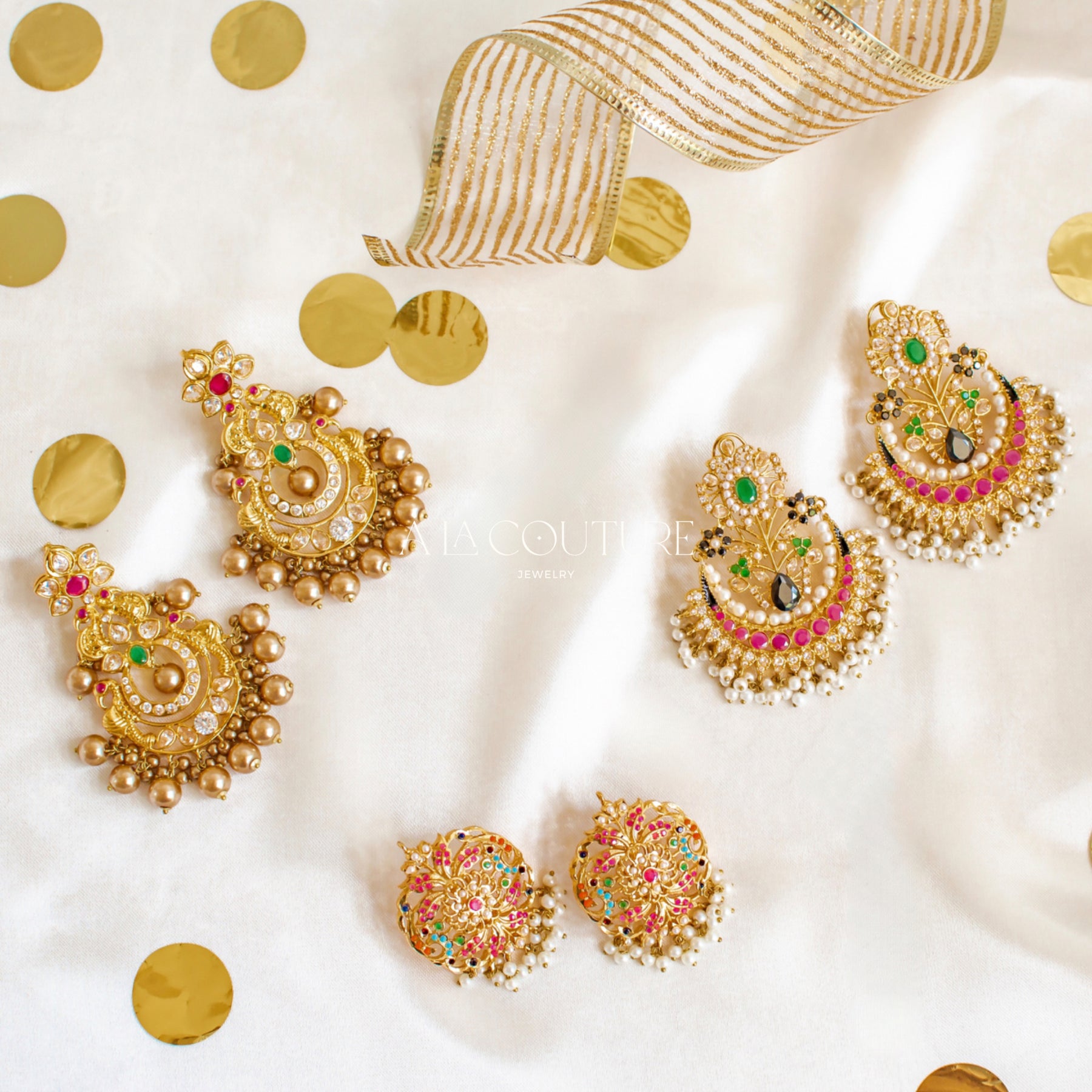Selwa Earrings - Available in 2 Sizes – á La Couture