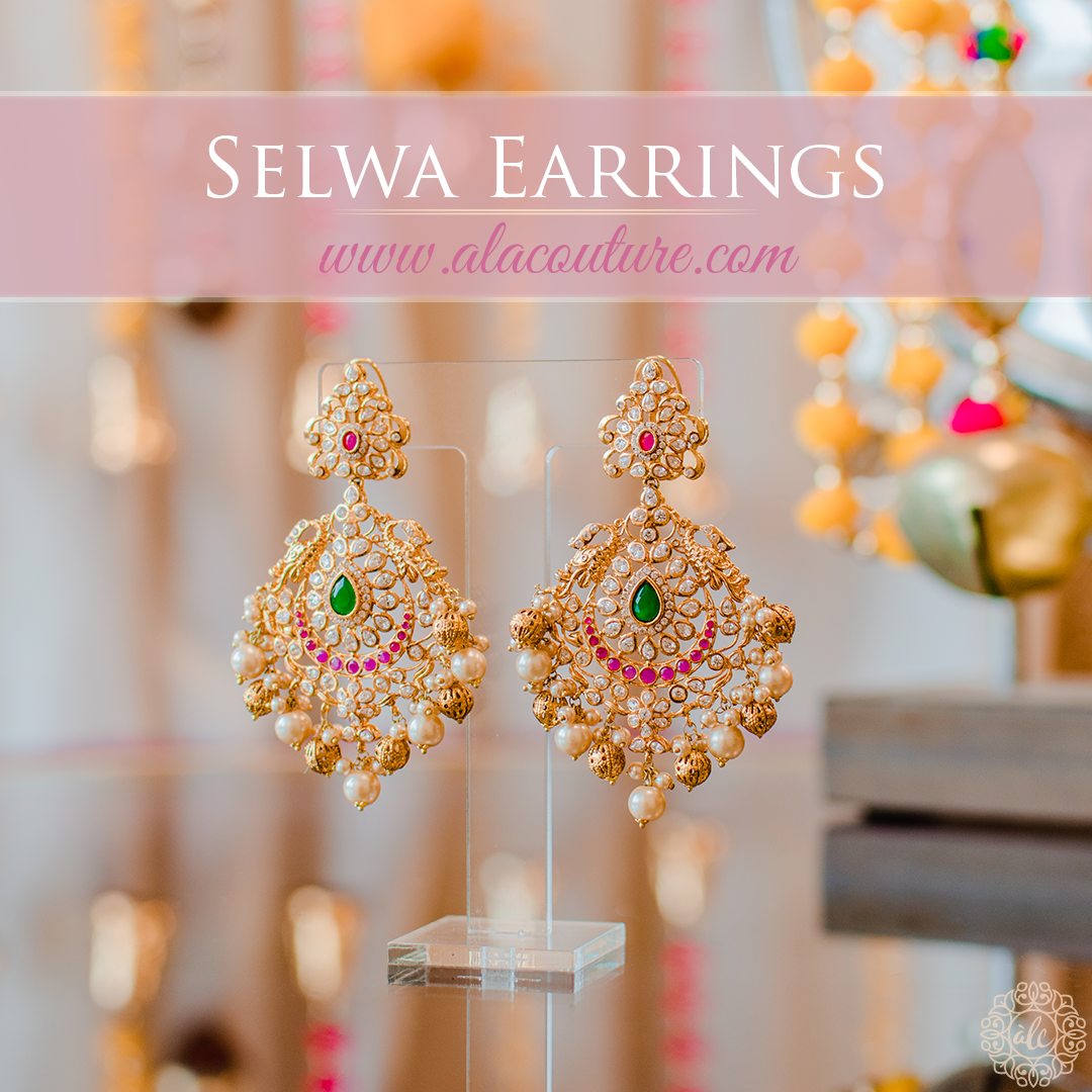 Selwa Earrings - Available in 2 Sizes – á La Couture
