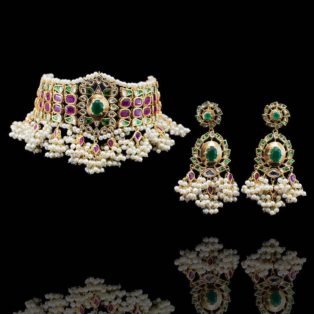 Eraj Set W/ Big Earrings – á La Couture